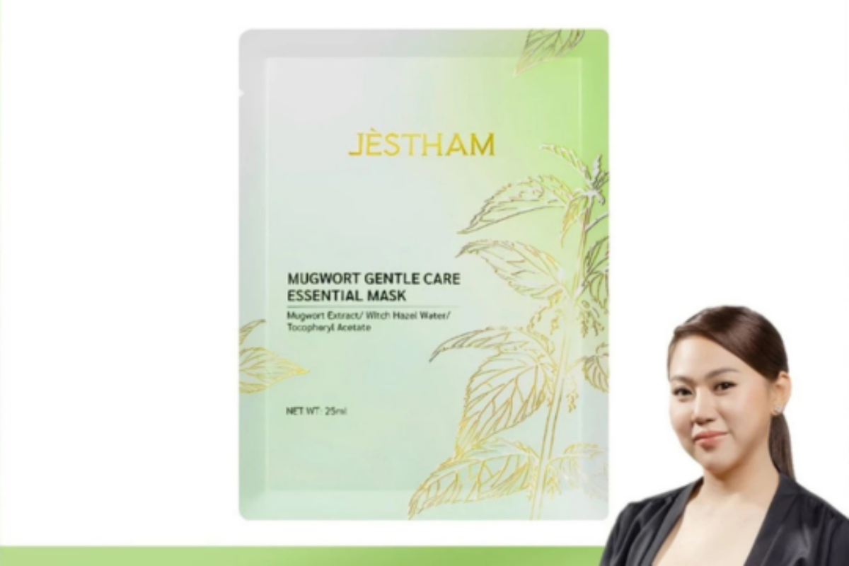 JÈSTHAM Mugwort Gentle Care Essential Mask: Rahasia Kulit Tenang ...